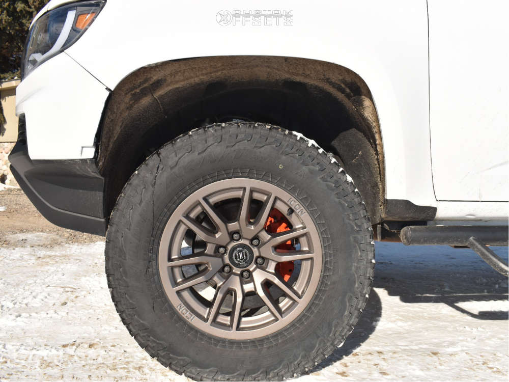 2016 Chevrolet Colorado with 17x8.5 Icon Alloys Vector 6 and 265/70R17 ...