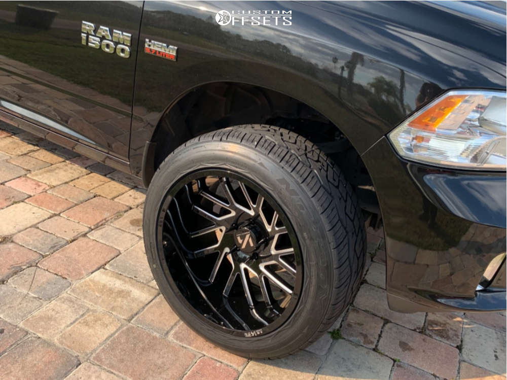 2016 Ram 1500 with 22x12 -51 ARKON OFF-ROAD Mandela and 305/45R22 Nitto ...