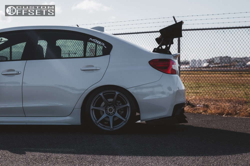 2016 Subaru WRX with 18x9.5 15 MB Wheels Battle and 225/40R18 Goodyear ...