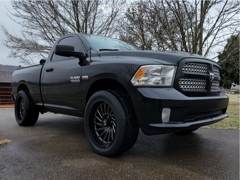 2014 Ram 1500 with 22x10 -25 ARKON OFF-ROAD Caesar and 305/45R22 Nitto ...