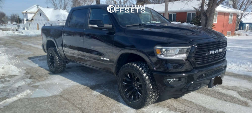 2022 Ram 1500 with 20x10 -18 Fuel Flame 6 and 33/12.5R20 Venom Power ...