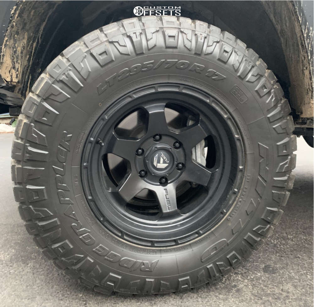 2021 Toyota Tacoma with 17x9 1 Fuel Shok and 295/70R17 Nitto Ridge ...