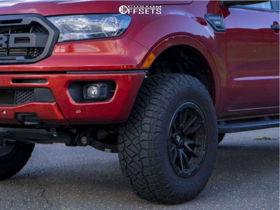 2019 Ford Ranger with 17x9 1 Fuel Rebel 6 and 33/12.5R17 Nitto Ridge ...