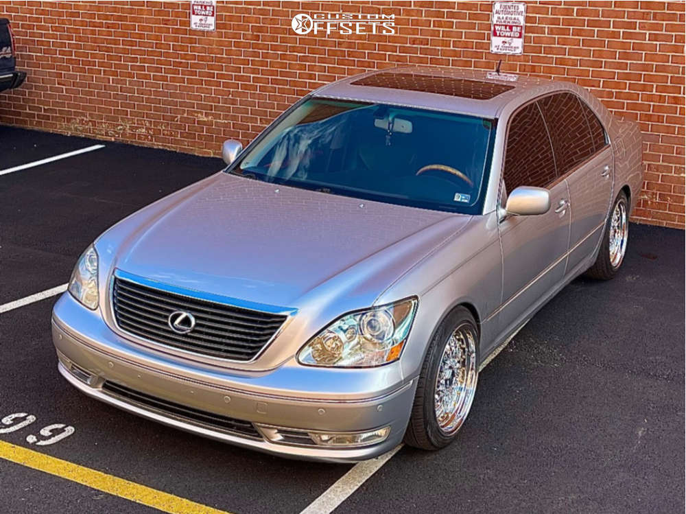 2006 Lexus LS430 with 18x9.5 38 ESM 002r and 225/45R18 Hankook Ventus ...