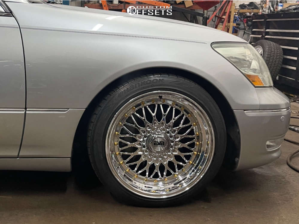 2006 Lexus LS430 with 18x9.5 38 ESM 002r and 225/45R18 Hankook Ventus ...