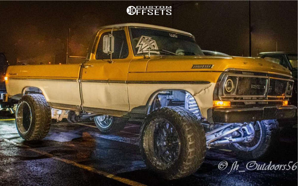 1975 Ford F-100 with 22x14 -76 TIS 544c and 35/12.5R22 Red Dirt Road M ...