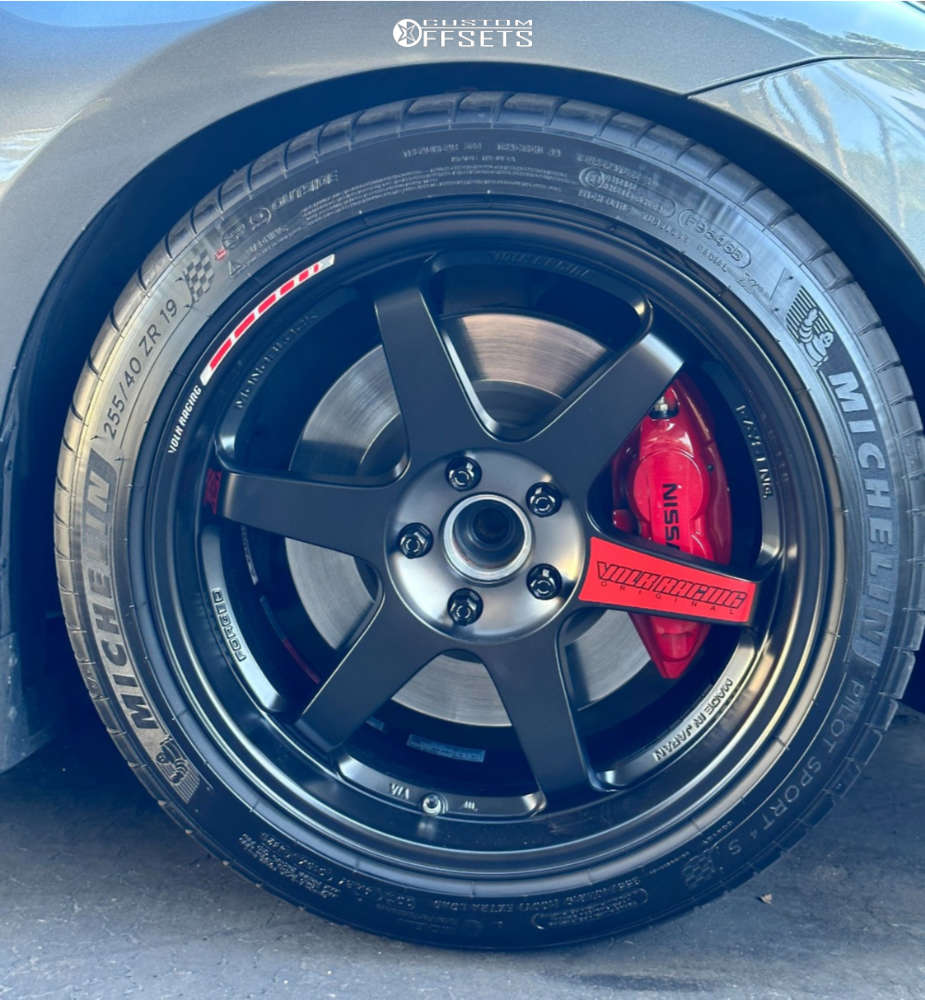 2015 Nissan 370Z with 19x9.5 38 Volk Te37sl Black Edition Iii and 255 ...