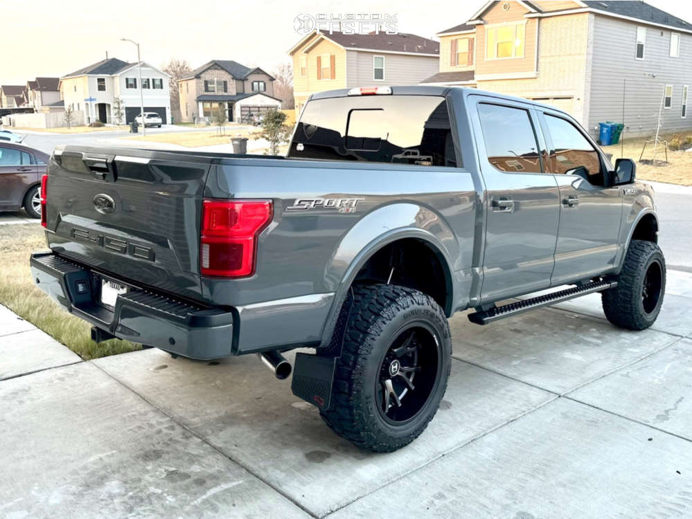 2018 Ford F-150 with 20x12 -44 Hostile Rage and 35/12.5R20 Milestar Patagonia M/t-02 and ...