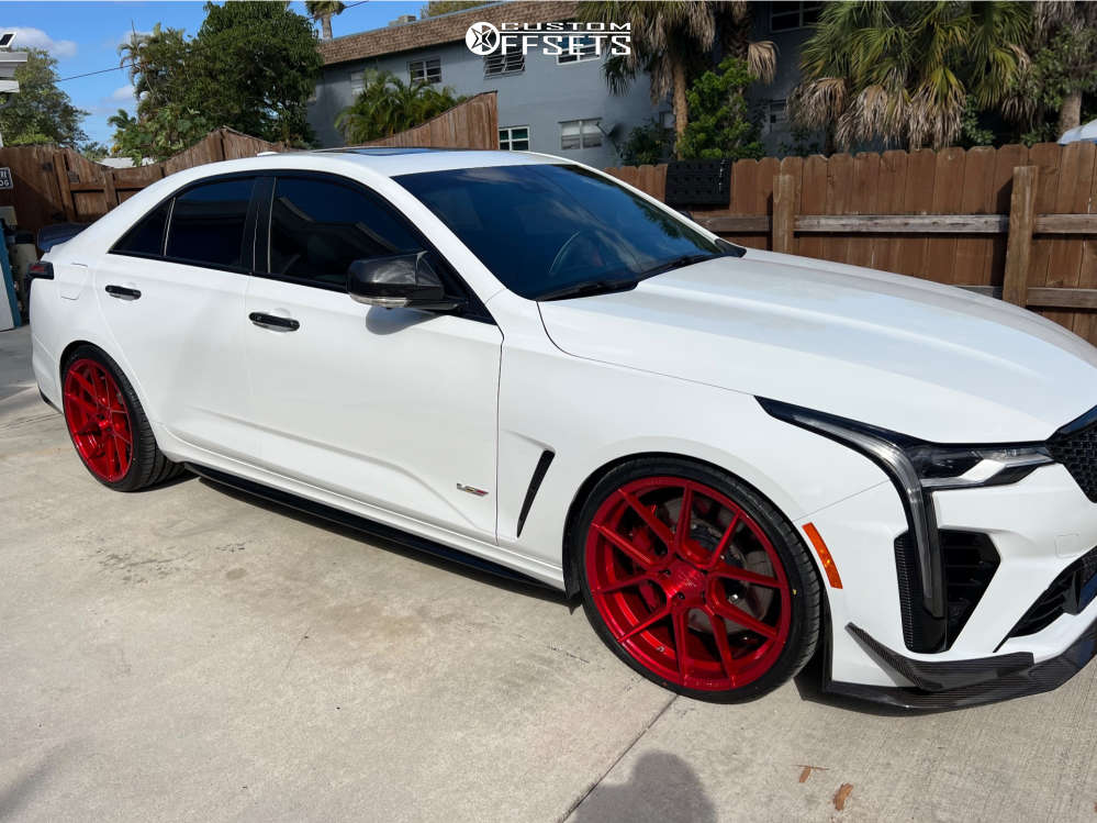 2022 Cadillac CT4 with 20x9 20 Ferrada F8-fr8 and 245/30R20 Falken ...