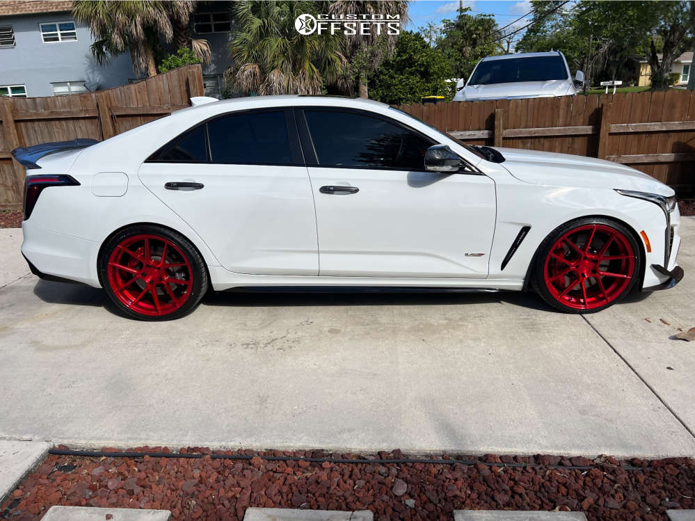 2022 Cadillac CT4 with 20x9 20 Ferrada F8-fr8 and 245/30R20 Falken ...