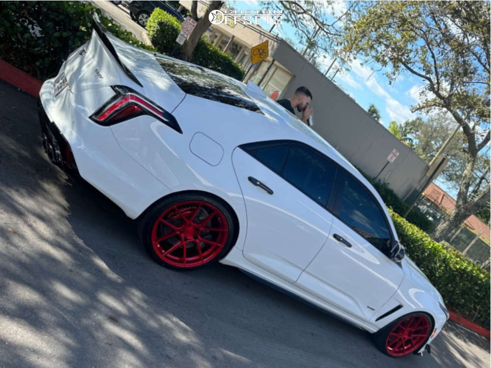 2022 Cadillac CT4 with 20x9 20 Ferrada F8-fr8 and 245/30R20 Falken ...