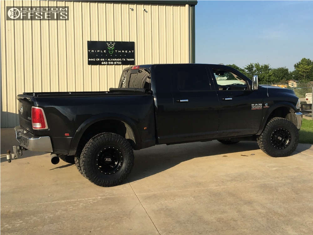 2013 Ram 3500 with 17x9 -12 XD Xd128 and 35/12.5R17 Nitto Ridge ...