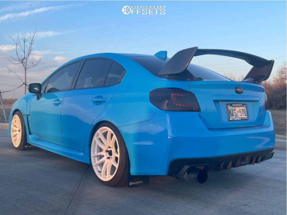 2019 Subaru WRX STI with 19x9.5 35 Vors Tr4 and 245/35R19 Zeetex Hp1000 ...