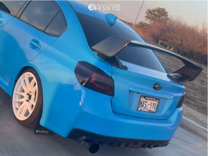 2019 Subaru WRX STI with 19x9.5 35 Vors Tr4 and 245/35R19 Zeetex Hp1000 ...