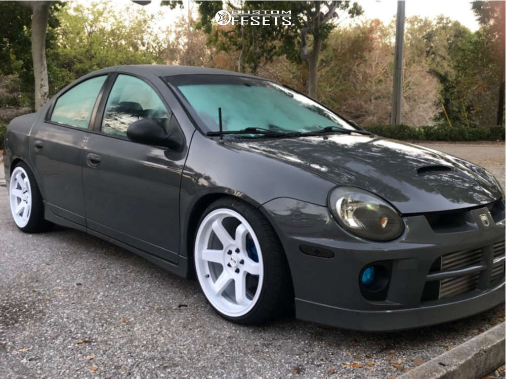 2004 Dodge Neon with 18x8.5 35 F1R F106 and 215/35R18 Vercelli Strada ...