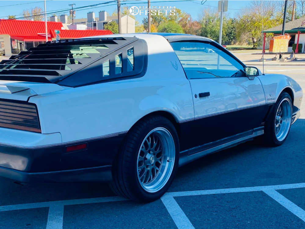 1983 Pontiac Firebird with 18x8 0 Ridler Style 607 and 295/35R18 ...