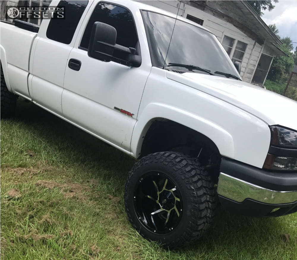 2004 Chevrolet Silverado 1500 with 20x12 -51 Vision Prowler and 35/12 ...