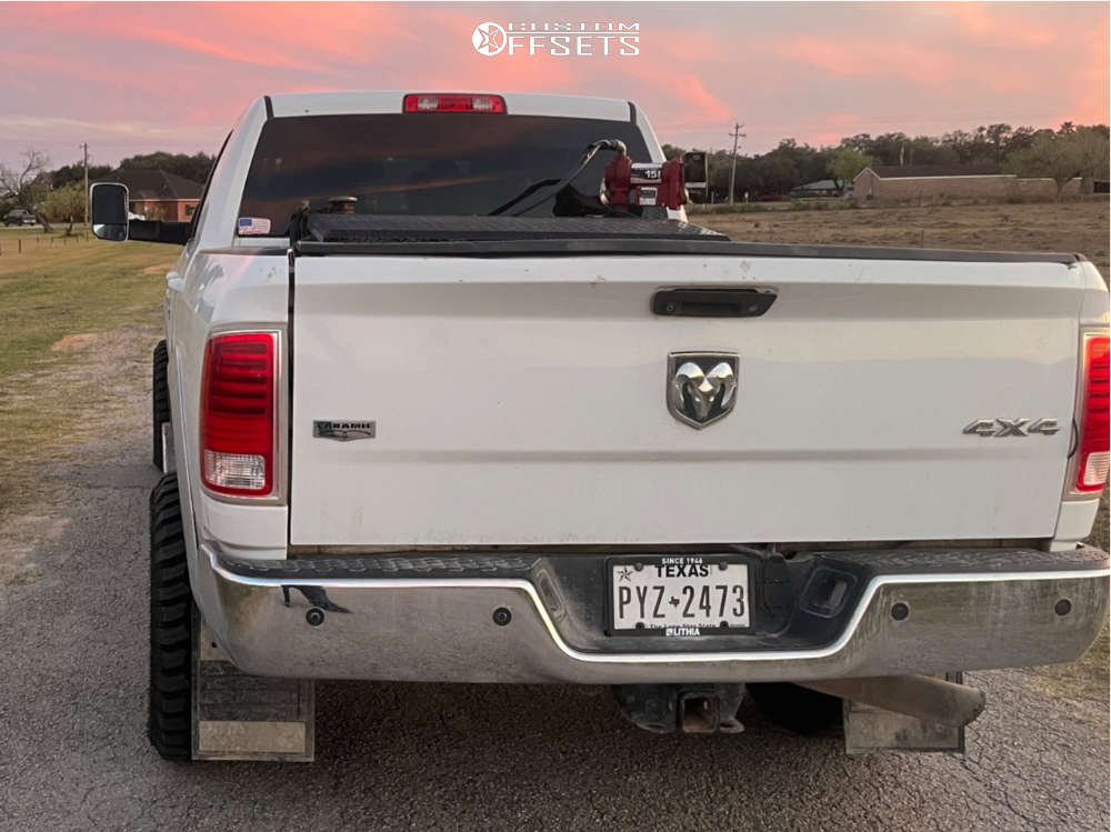 2015 Ram 2500 with 17x9 -12 Vision Nemesis and 33/12.5R17 Vercelli ...