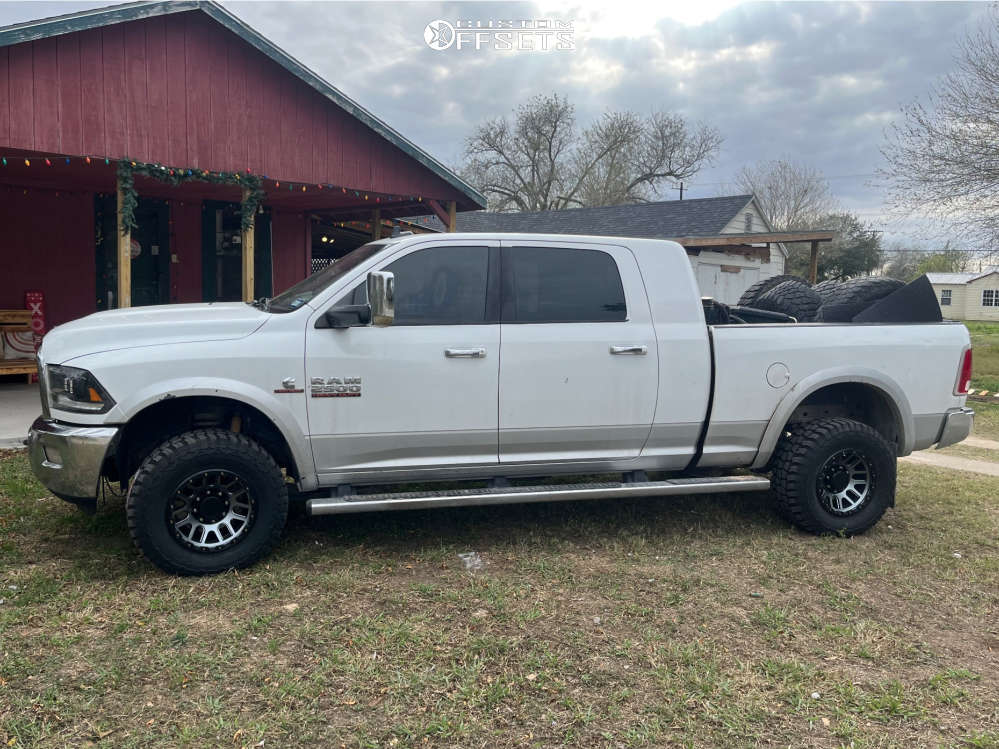 2015 Ram 2500 with 17x9 -12 Vision Nemesis and 33/12.5R17 Vercelli ...