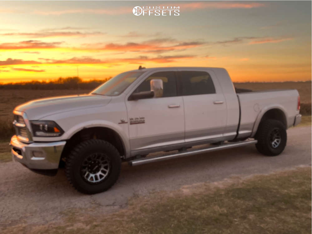 2015 Ram 2500 with 17x9 -12 Vision Nemesis and 33/12.5R17 Vercelli ...