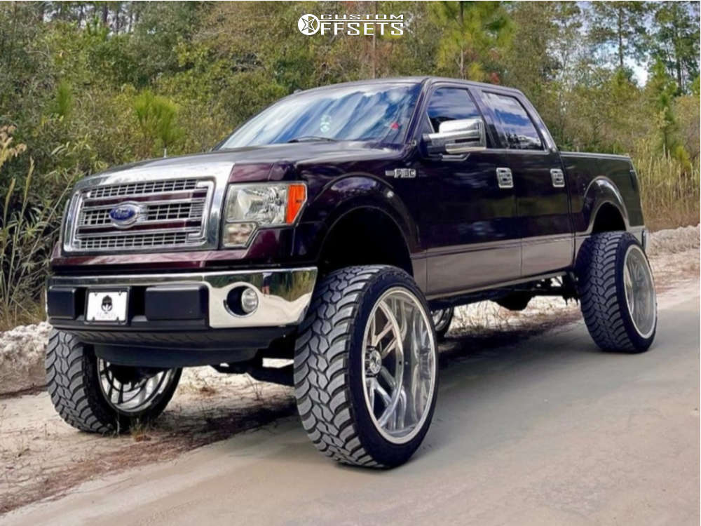 2014 Ford F-150 with 26x14 -76 KG1 Forged Aristo and 37/13.5R26 AMP Mud ...