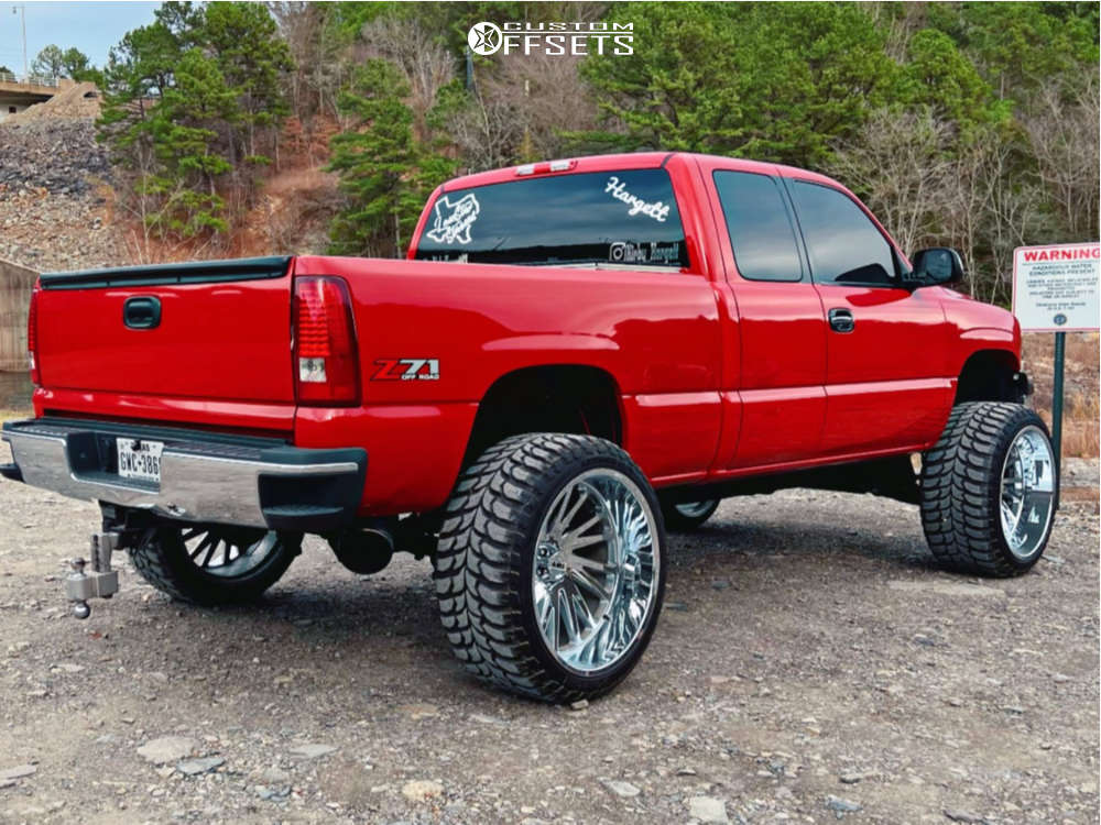 2002 Chevrolet Silverado 1500 with 26x14 -72 Tuff T2a and 37/13.5R26 ...