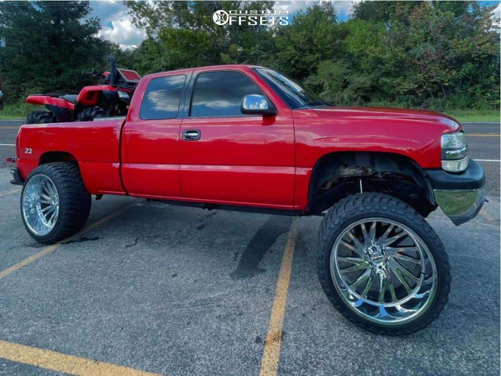 2002 Chevrolet Silverado 1500 with 26x14 -72 Tuff T2a and 37/13.5R26 ...