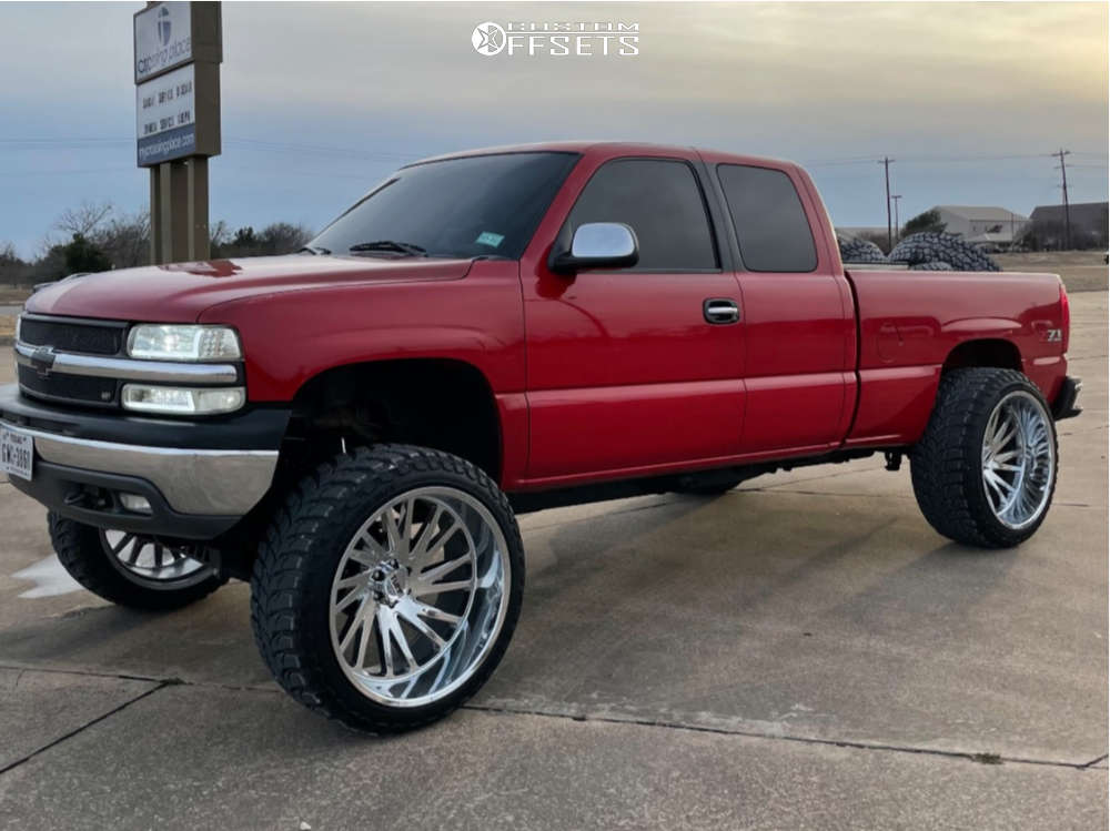 2002 Chevrolet Silverado 1500 with 26x14 -72 Tuff T2a and 37/13.5R26 ...