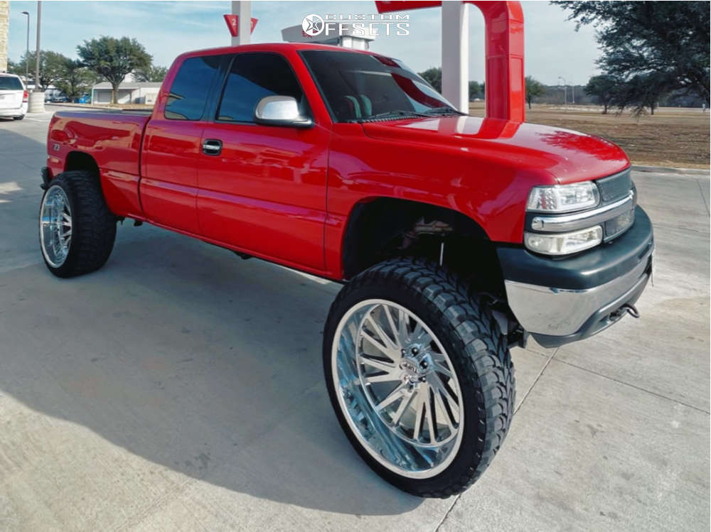 2002 Chevrolet Silverado 1500 with 26x14 -72 Tuff T2a and 37/13.5R26 ...
