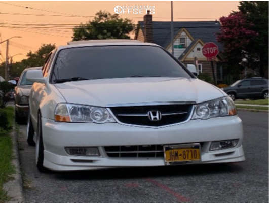 2002 Acura TL with 17x9 22 Enkei Rpf1 and 215/40R17 Ironman Radial AP ...