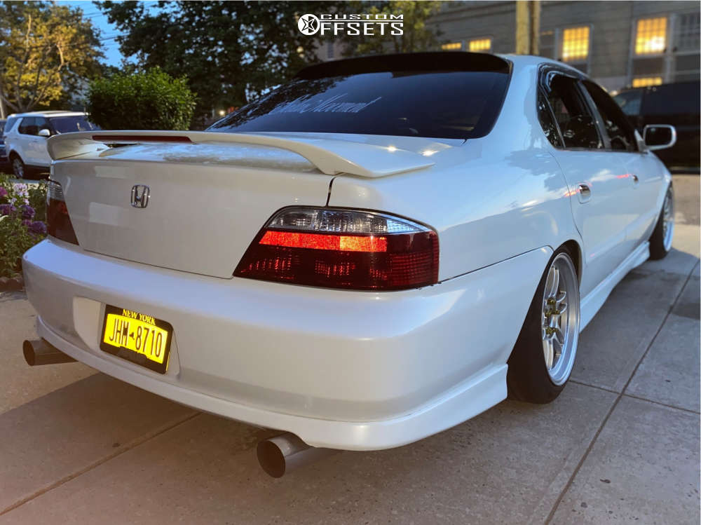 2002 Acura TL with 17x9 22 Enkei Rpf1 and 215/40R17 Ironman Radial AP ...