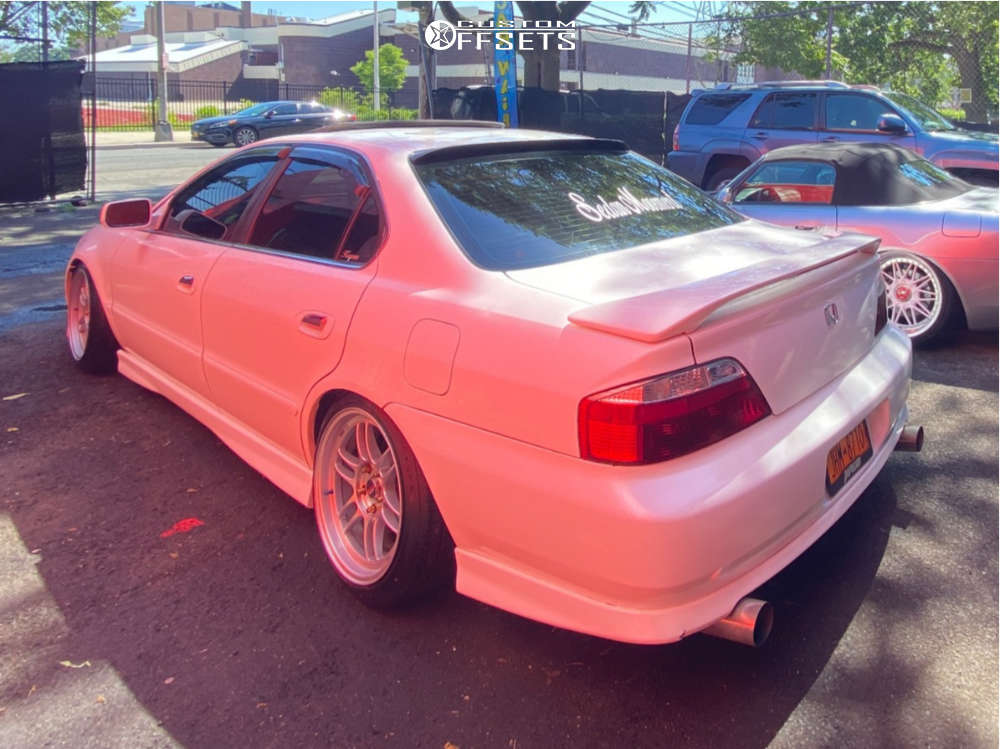 2002 Acura TL with 17x9 22 Enkei Rpf1 and 215/40R17 Ironman Radial AP ...