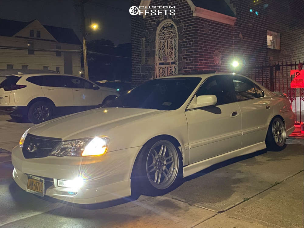 2002 Acura TL with 17x9 22 Enkei Rpf1 and 215/40R17 Ironman Radial AP ...