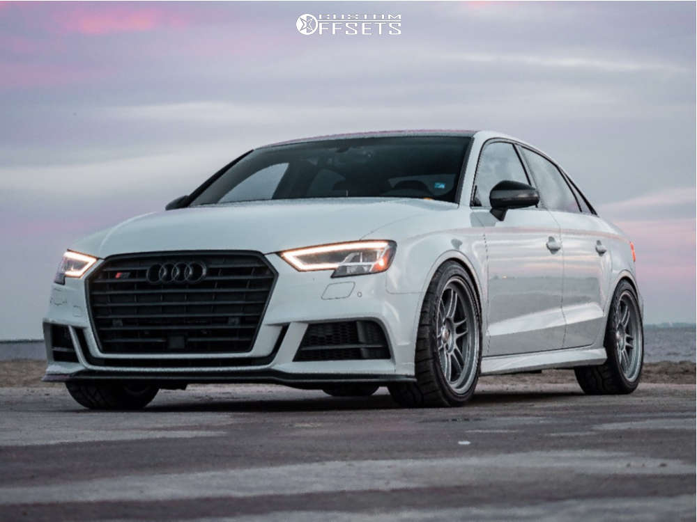 2018 Audi S3 with 18x9 35 Enkei Rpf1 and 245/40R18 Falken Azenis RT ...