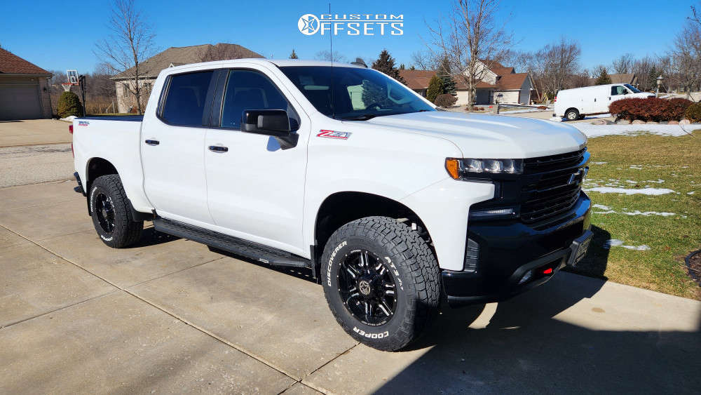 2020 Chevrolet Silverado 1500 with 18x9 -12 Anthem Off-Road Equalizer and 275/70R18 Cooper ...