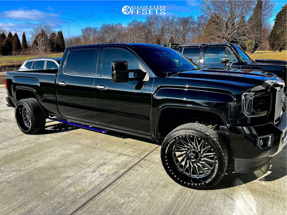 2015 GMC Sierra 2500 HD with 24x12 -60 American Force Morph Cc and 305 ...