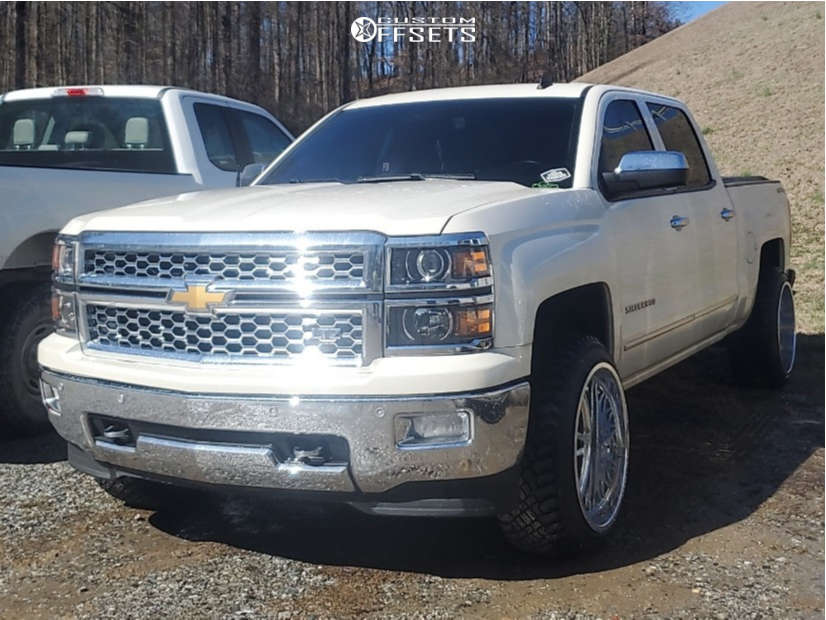 2014 Chevrolet Silverado 1500 with 22x12 -44 KG1 Forged Veteran and 275/45R22 Atturo Trail Blade ...