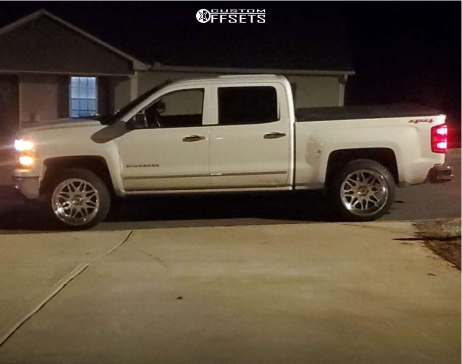 2014 Chevrolet Silverado 1500 with 22x12 -44 KG1 Forged Veteran and 275 ...