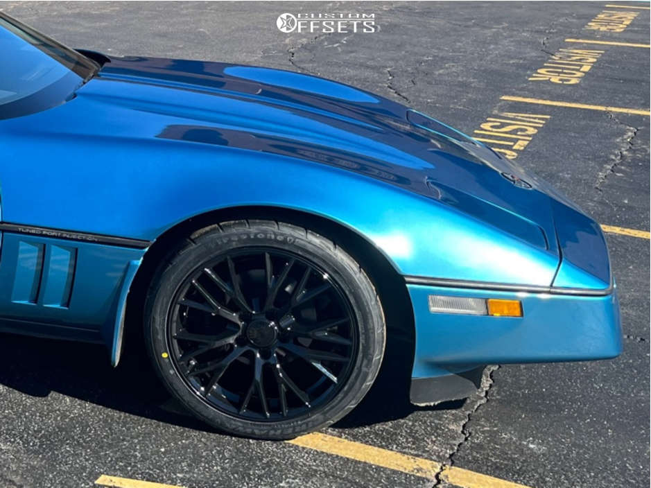 1987 Chevrolet Corvette with 18x9.5 40 Factory Reproductions Fr22 and ...