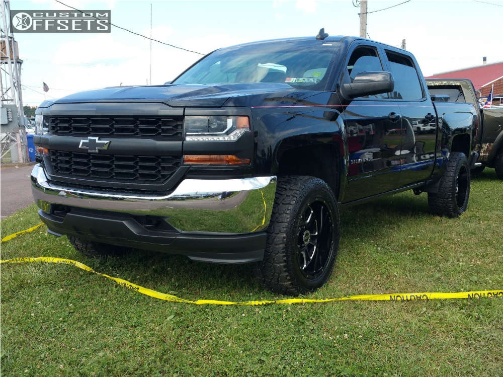 2016 Chevrolet Silverado 1500 with 20x10 -25 Vision Fury and 285/55R20 ...