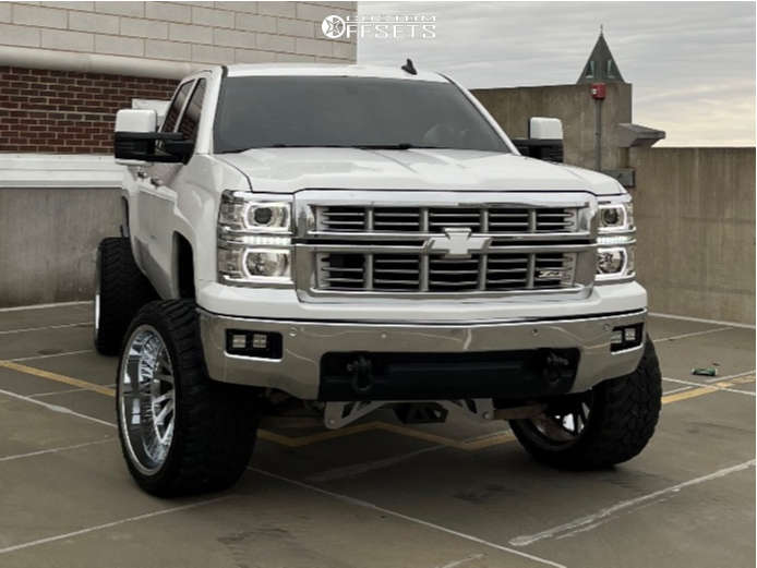 2015 Chevrolet Silverado 1500 with 24x14 -72 Tuff T2a and 35/13.5R24 ...