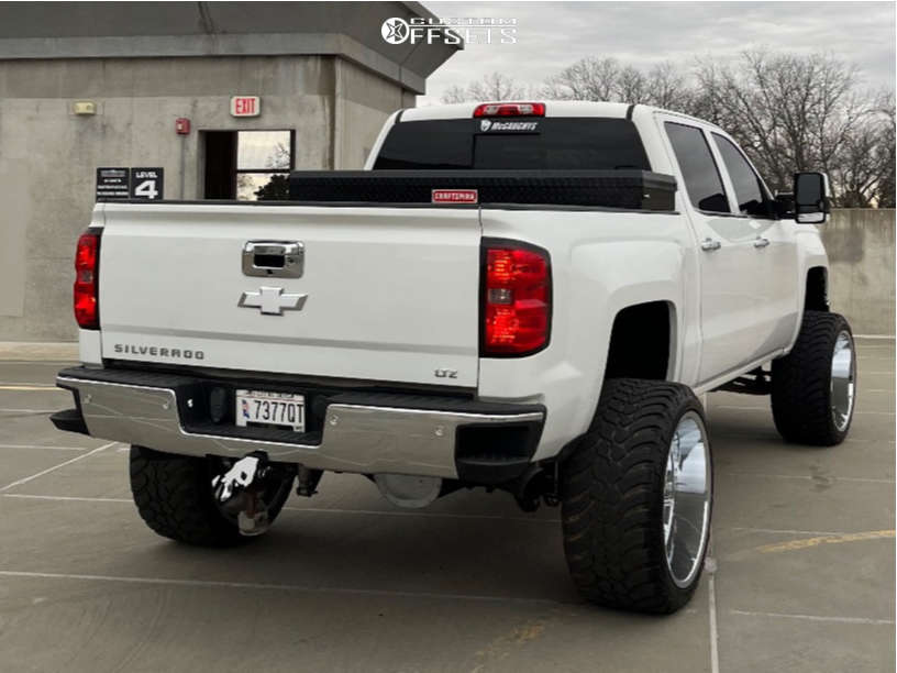 2015 Chevrolet Silverado 1500 with 24x14 -72 Tuff T2a and 35/13.5R24 ...