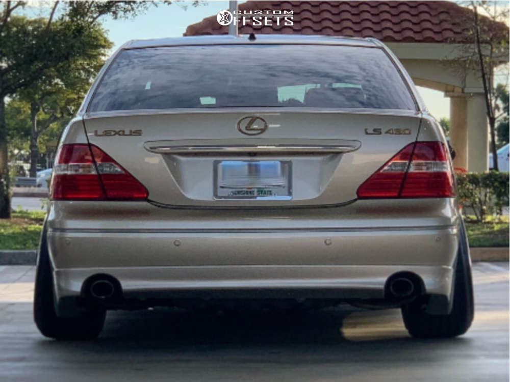 2004 Lexus LS430 with 19x10.5 0 Weds Bazreia and 235/35R19 Continental ...