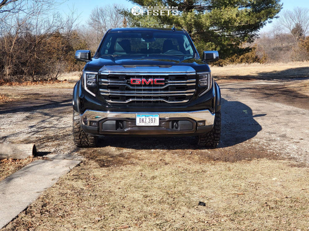 2022 GMC Sierra 1500 with 20x12 -25 American Truxx Butcher and 33/12 ...