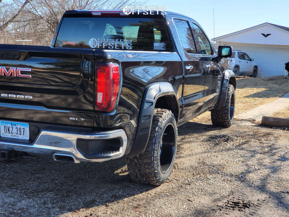 2022 GMC Sierra 1500 with 20x12 -25 American Truxx Butcher and 33/12 ...