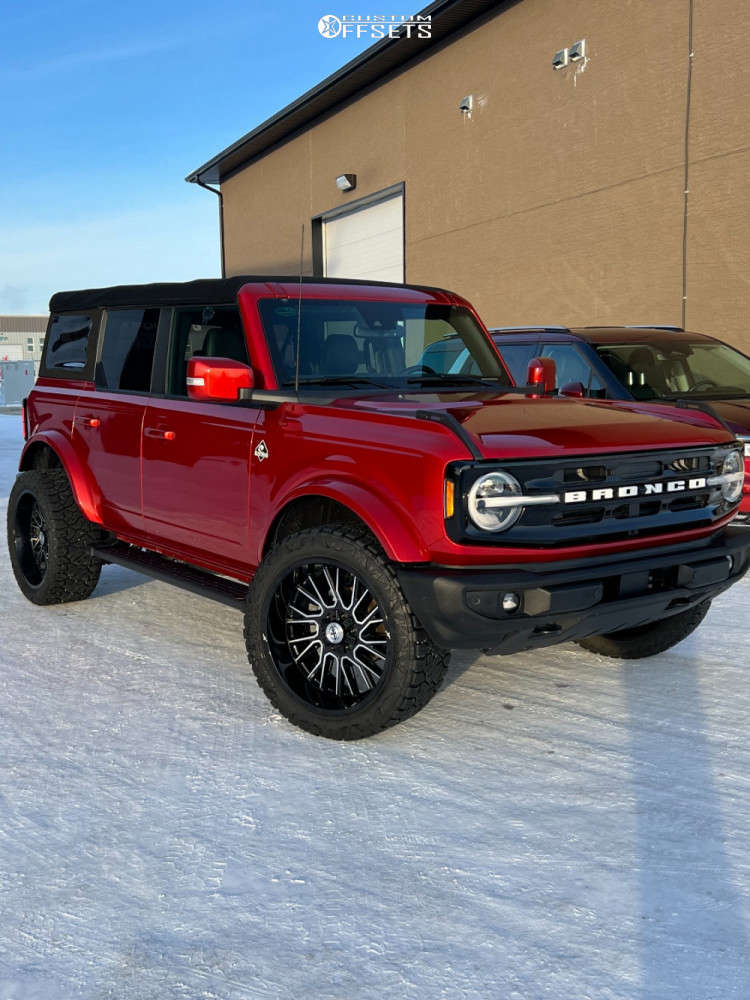 2022 Ford Bronco with 22x10 -18 XF Offroad Xf-230 and 33/12.5R22 Venom ...