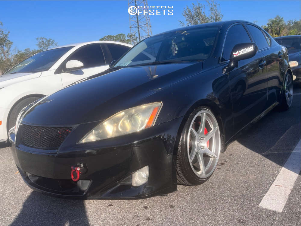 2007 Lexus IS350 with 18x9.5 35 Anovia Titan and 215/40R18 Westlake ...