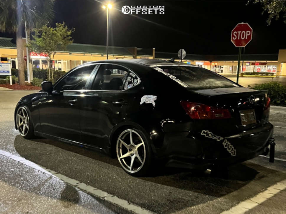 2007 Lexus IS350 with 18x9.5 35 Anovia Titan and 215/40R18 Westlake ...