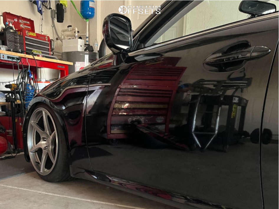 2007 Lexus IS350 with 18x9.5 35 Anovia Titan and 215/40R18 Westlake ...