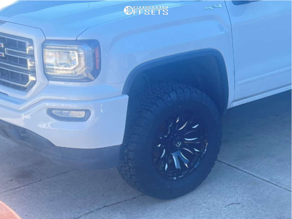 2017 GMC Sierra 1500 with 20x9 1 Fuel Blitz and 35/12.5R20 AMP Pro At ...